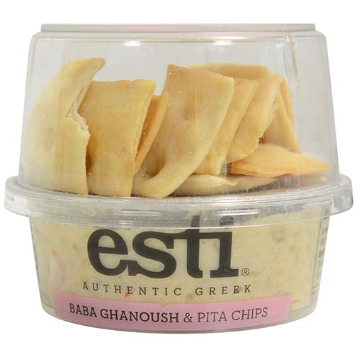 Authentic Greek Baba Ghanoush with Pita Chips - Gourmet Food Store