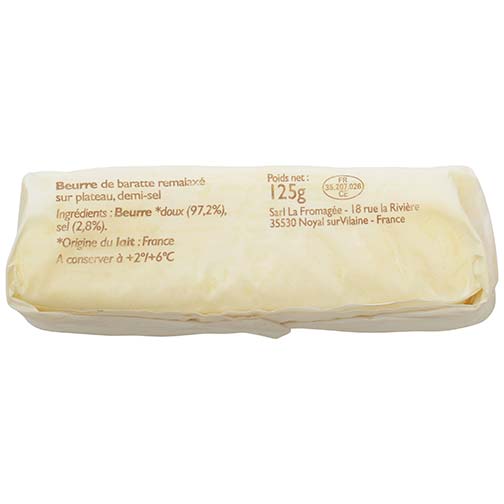 Bordier Churned Butter in a Bar, Salted - Gourmet Food Store