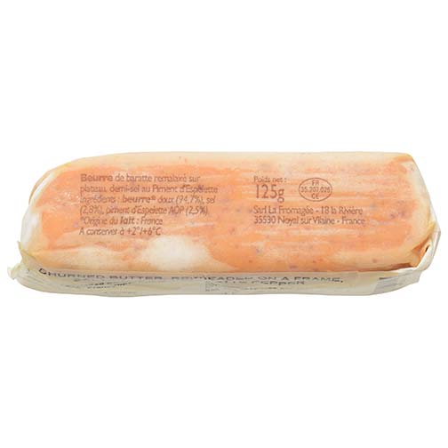 Bordier Churned Butter in a Bar, Salted - with Espelette Pepper ...