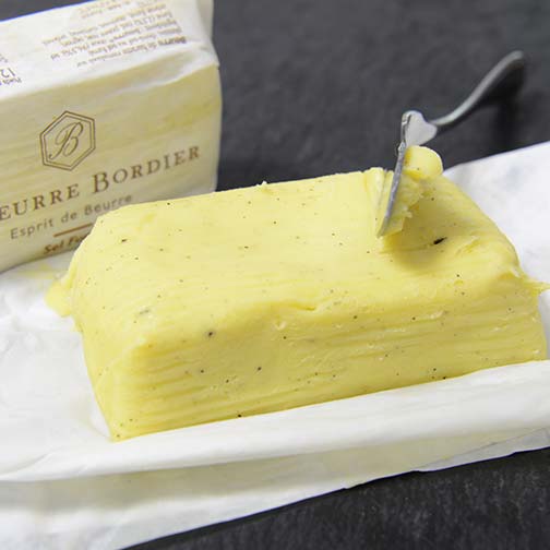 Bordier Churned Butter in a Bar, Salted - with Smoked Salt - Gourmet ...