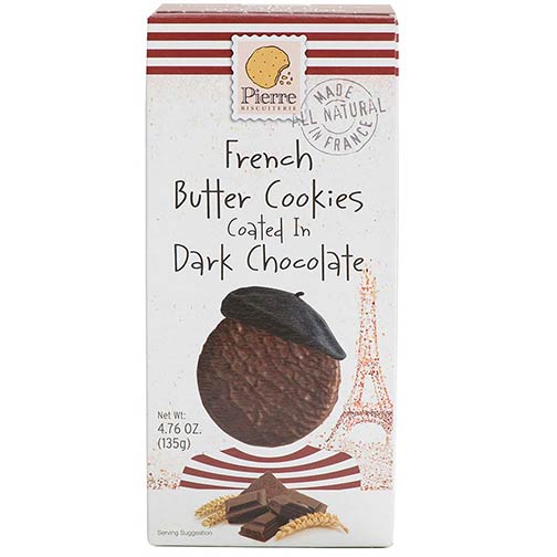 French Butter Cookies in Dark Chocolate | Order Cookies