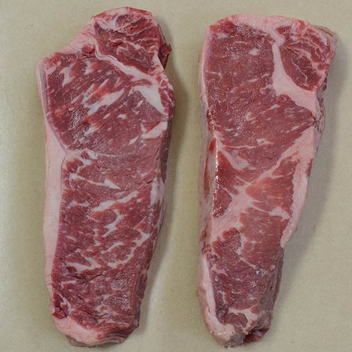 Wagyu Beef Center Cut New York Strip Steaks MS3 | Gourmet Food Store
