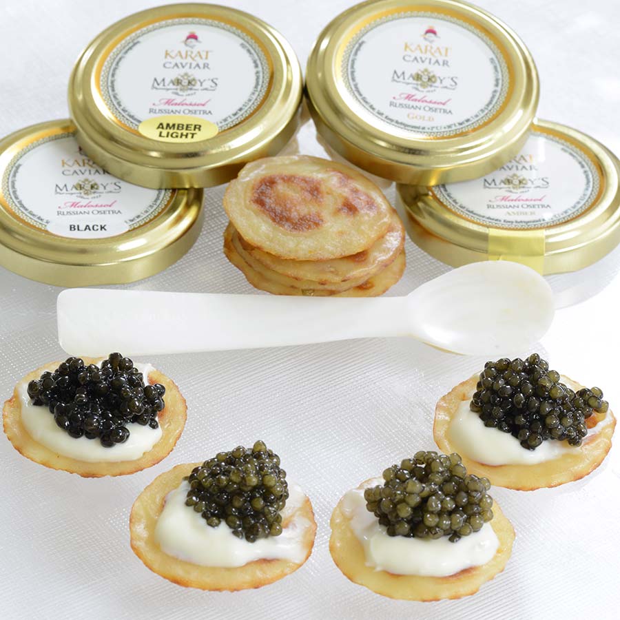 Osetra Karat Caviar Taster Set | Russian Osetra | Buy Caviar