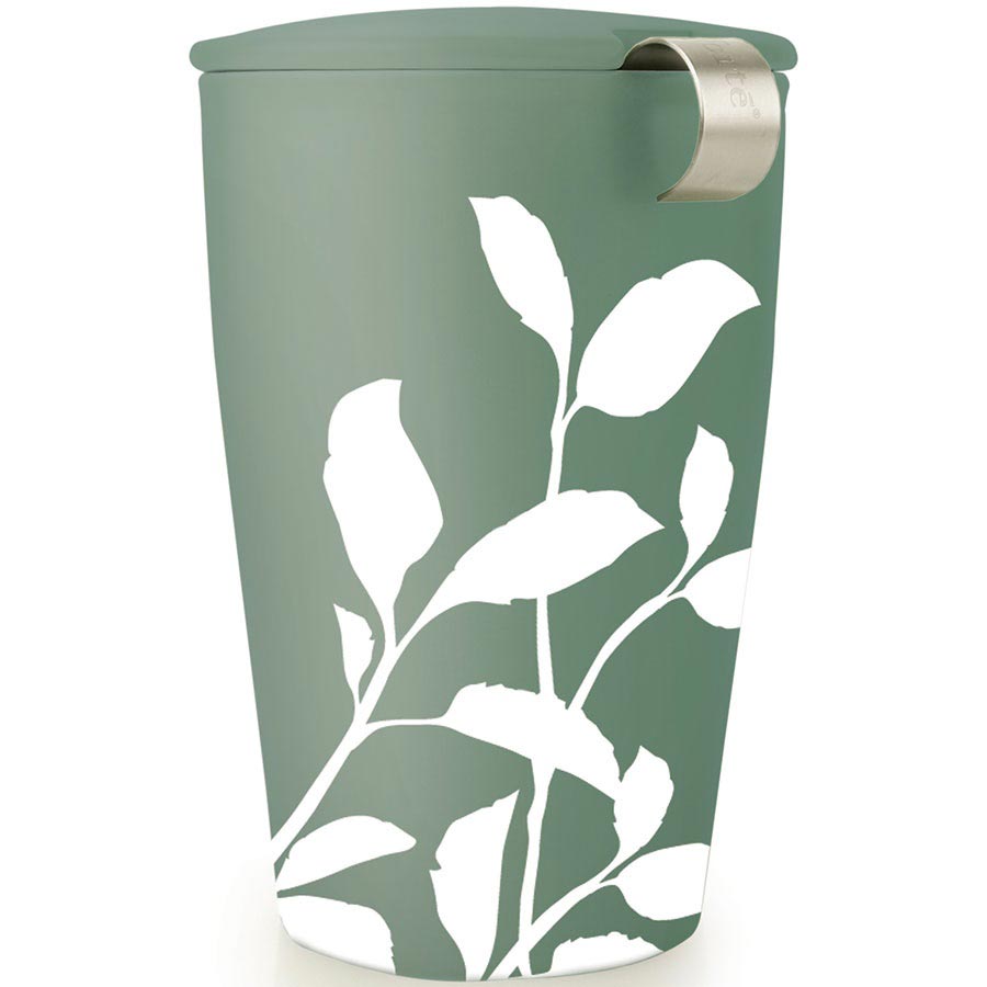 Tea Forte | Kati Tea Tumbler with Infuser | Tree Top Blue Grey