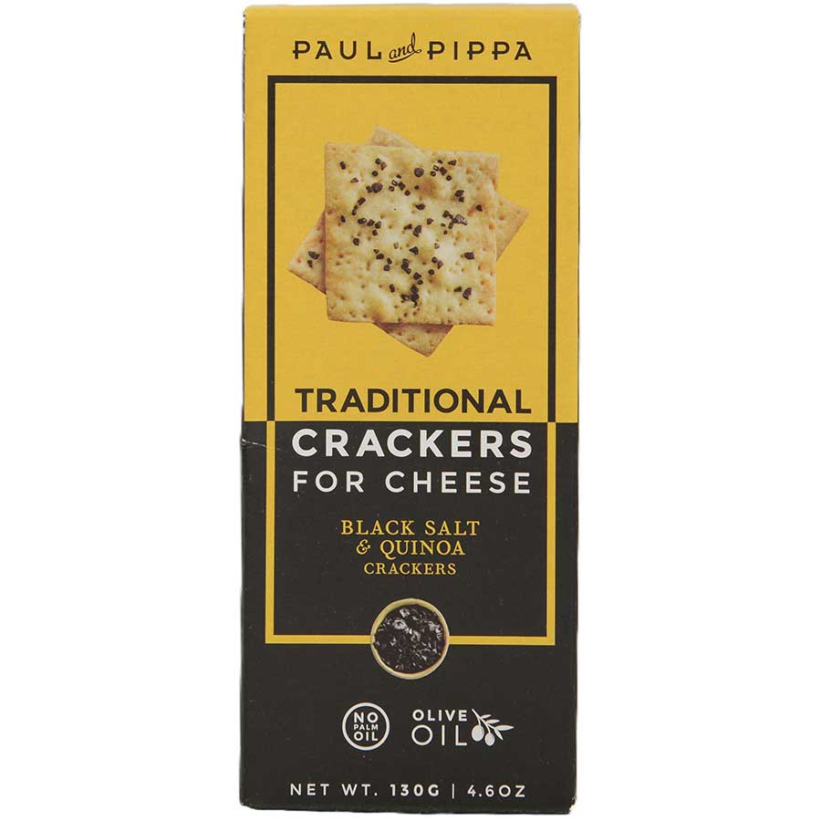 Traditional Crackers with Black Salt and Quinoa - Gourmet Food Store
