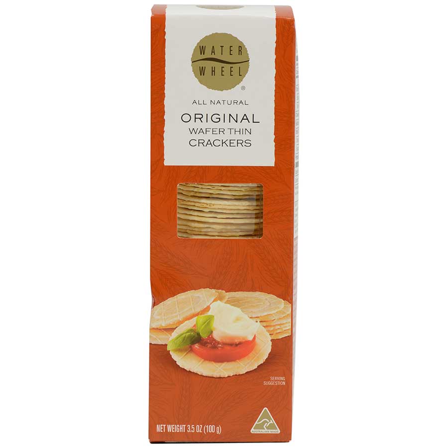 Waterwheels Wafer Thin Crackers Original | Gourmet Food Store
