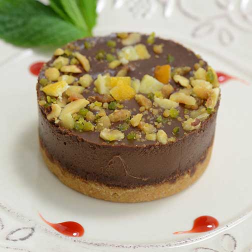 French Chocolate Gianduja Shortbread Frozen Mini Cakes | Gourmet Food Store